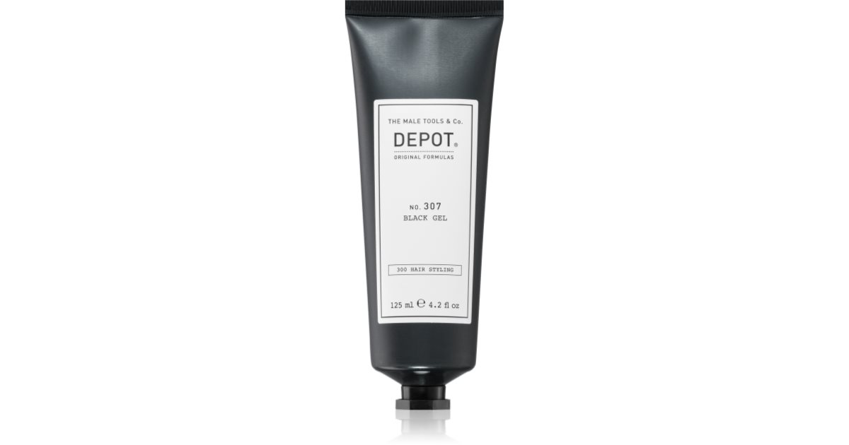 DEPOT 300 HAIR STYLING NO. 307 BLACK GEL Stylinggel für dunkles Haar