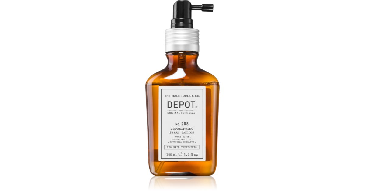 DEPOT 200 HAIR TREATMENTS NO. 208 DETOXIFYING SPRAY LOTION detox ...