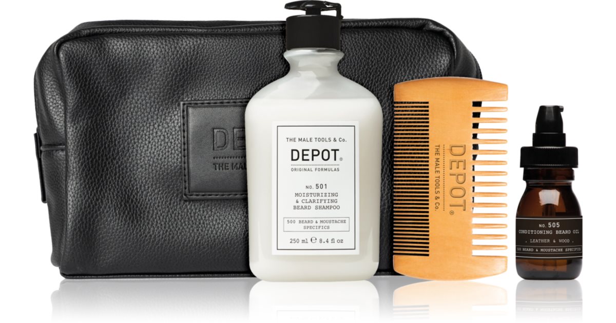 DEPOT COSMETICS SETS Specific Beard Treatment Set Gift Set for men ...
