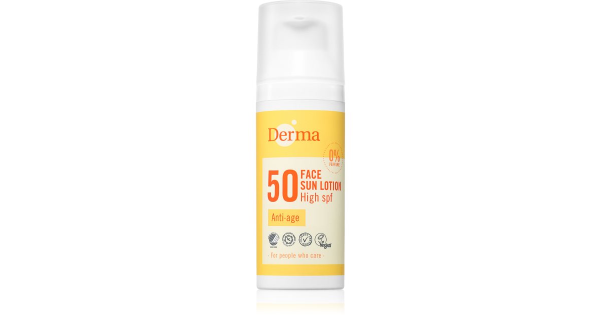 Derma Sun Lotion creme facial SPF 50 | notino.pt