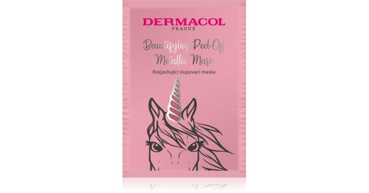 Dermacol Beautifying Peel-Off Metallic Mask Peel-Off Mask with a ...
