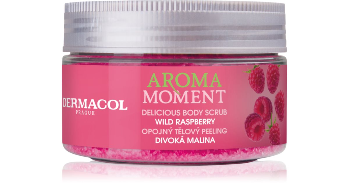 Dermacol Aroma Moment Wild Raspberry sugar body scrub with raspberry ...