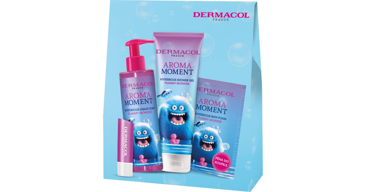 Dermacol Aroma Moment Plummy Monster Geschenkset für Kinder Duft Plum ...