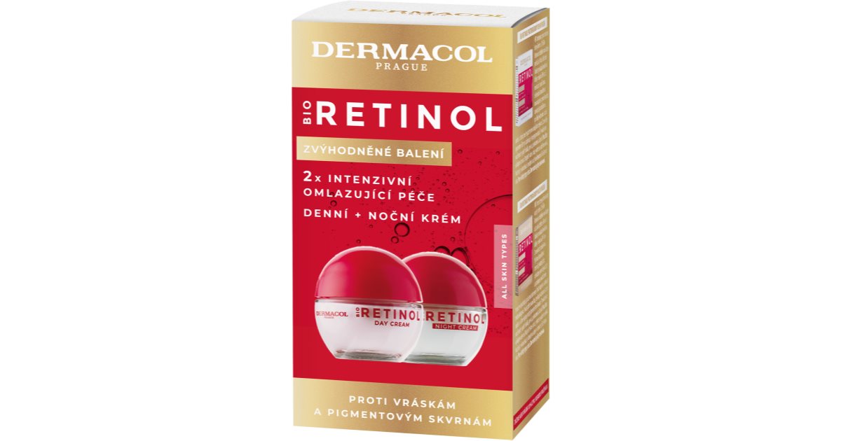 Dermacol Bio Retinol crème jour et nuit PACK DUO | notino.fr