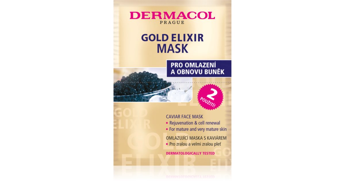 Dermacol Gold Elixir Face Mask with caviar | notino.ie