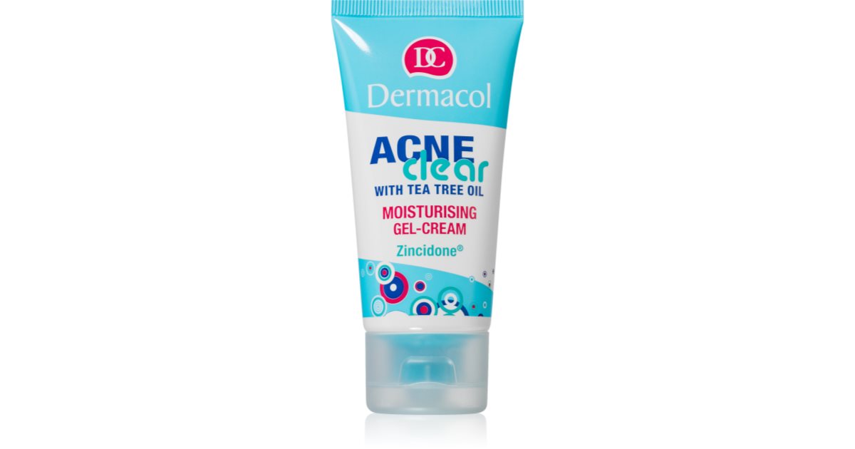 Dermacol Acne Clear gel-crème hydratant pour peaux à problèmes, acné ...