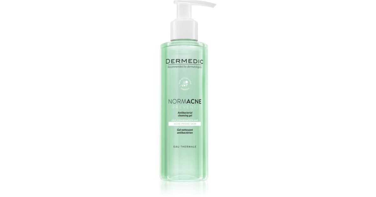 Dermedic Normacne Preventi gel facial cleanser with antibacterial ...