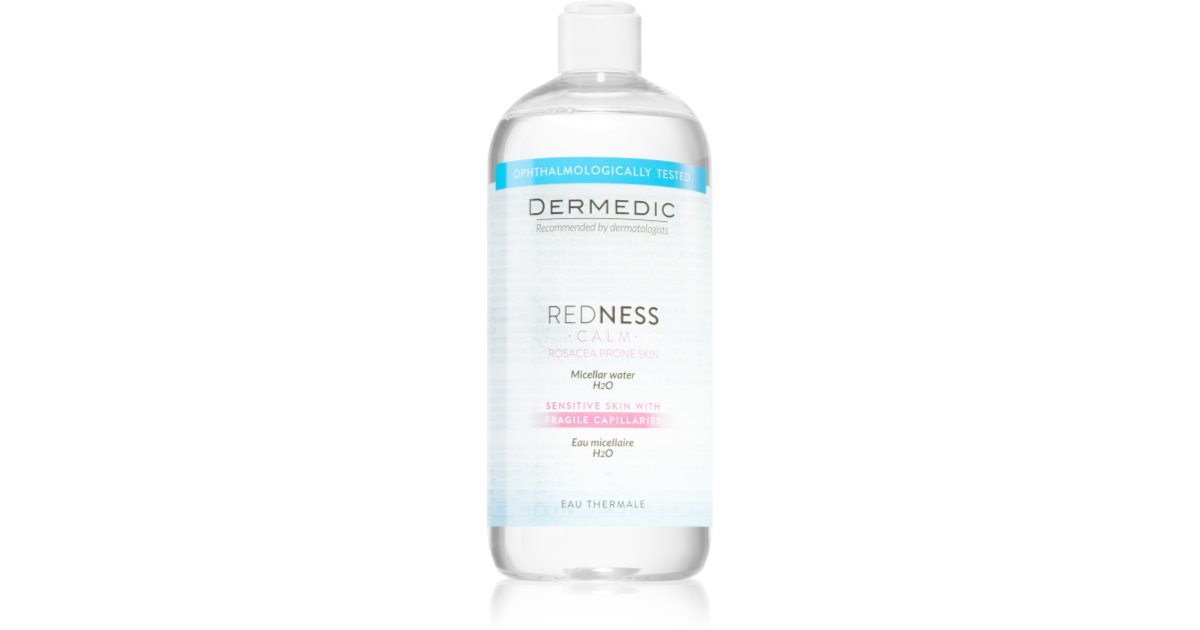 Dermedic Redness Calm eau micellaire pour peaux sensibles sujettes aux ...