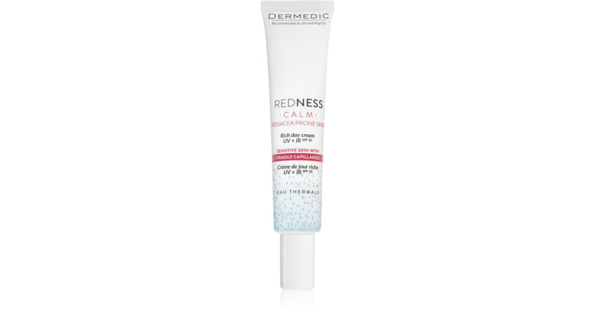 Dermedic Redness Calm crème anti-rougeurs et anti-vaisseaux dilatés SPF ...