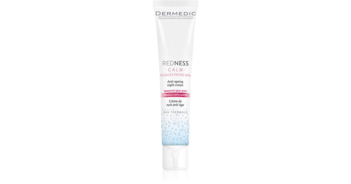 Dermedic Redness Calm night cream for first wrinkles for sensitive and ...