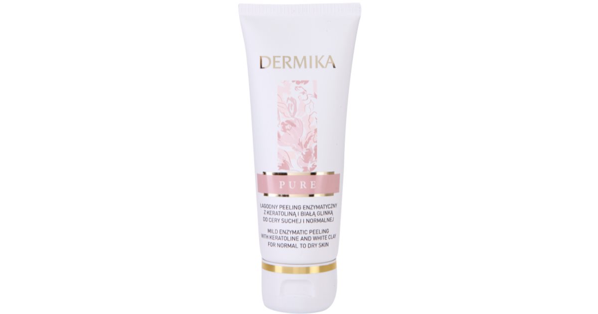 Dermika Pure peeling enzimático suave para pele normal a seca | notino.pt