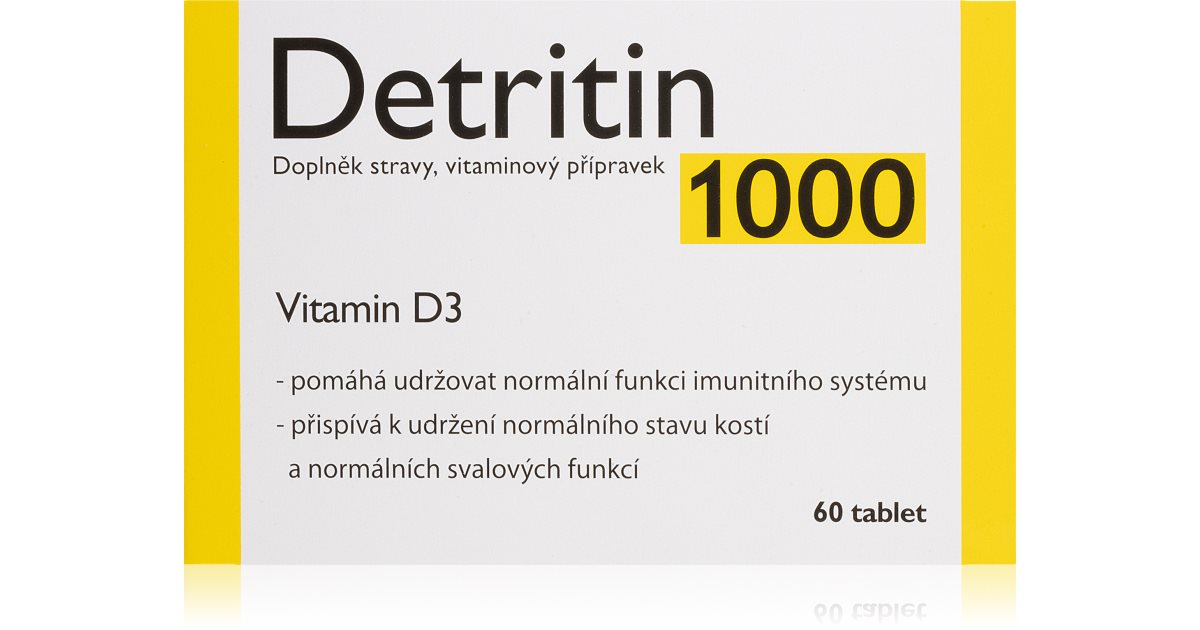 Detritin 1000 IU Vitamin D3 comprimidos para o funcionamento normal do ...