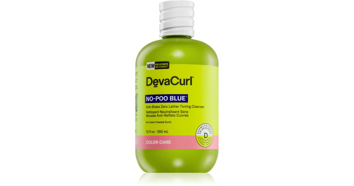 DevaCurl No-Poo Blue® moisturising shampoo for curly and wavy hair ...