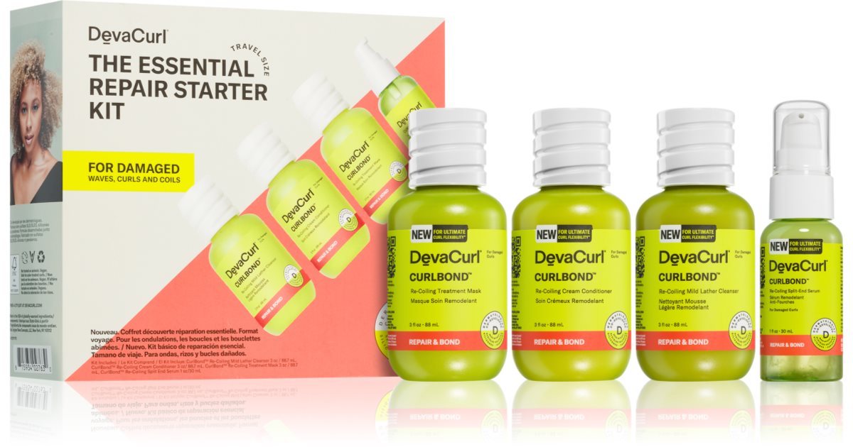 DevaCurl The Essential Repair Starter Kit cestovní sada (pro poškozené vlasy) | notino.cz
