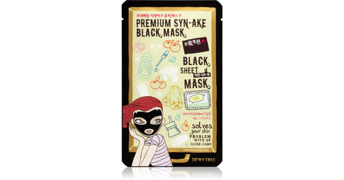 Dewytree Black Mask Syn-ake Sheet Mask | notino.ie
