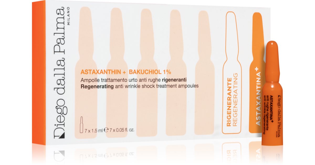 Diego dalla Palma Astaxanthin + Bakuchiol 1% Regenerating Anti Wrinkle ...
