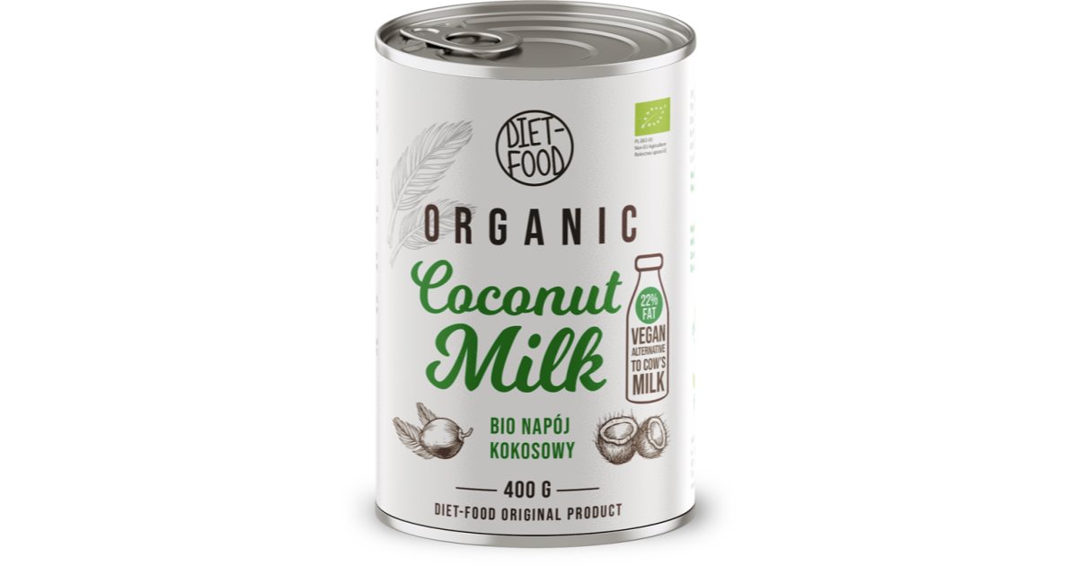 Diet-Food Mleczko kokosowe 22% BIO | notino.pl