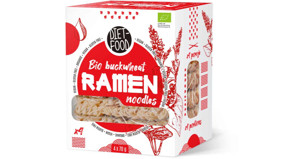 Diet-Food Ramen Buckwheat Noodles BIO Nudeln glutenfrei ️ notino.de