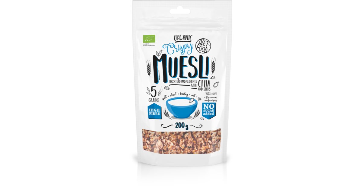 Diet-Food Crispy Muesli BIO Müsli in BIO-Qualität | notino.at