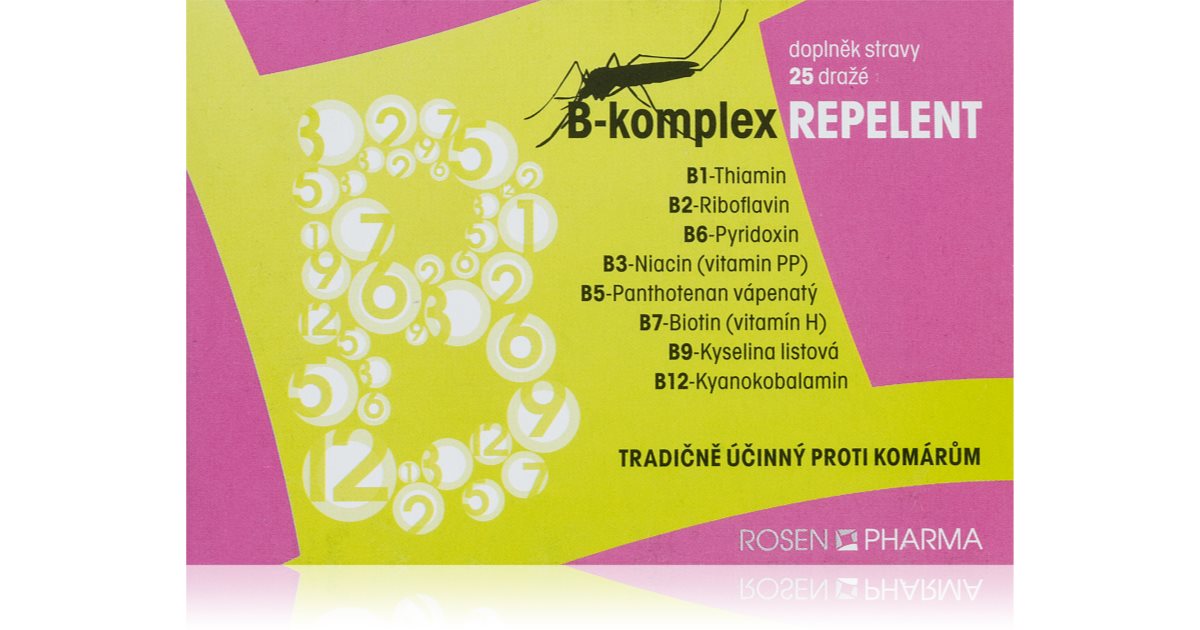 RosenPharma B-complex Repelent tablety proti komárom a kliešťom | notino.sk