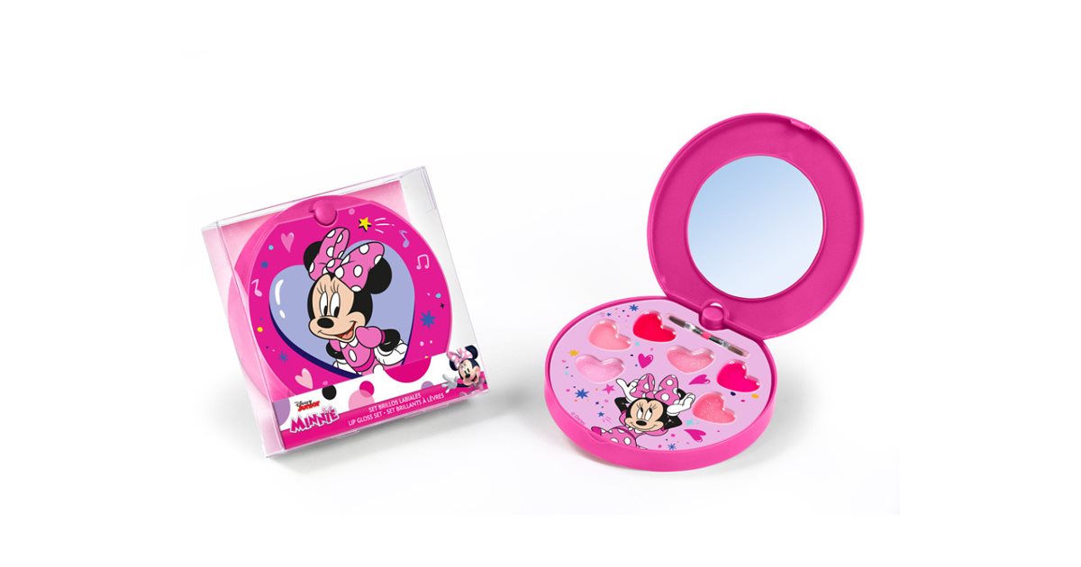 Disney Minnie Lip Gloss Set set di lucidalabbra con specchietto e ...