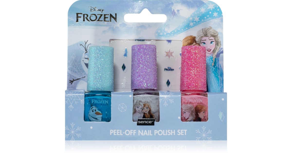 Disney Frozen Peel-off Nail Polish Set conjunto de vernizes de unhas ...