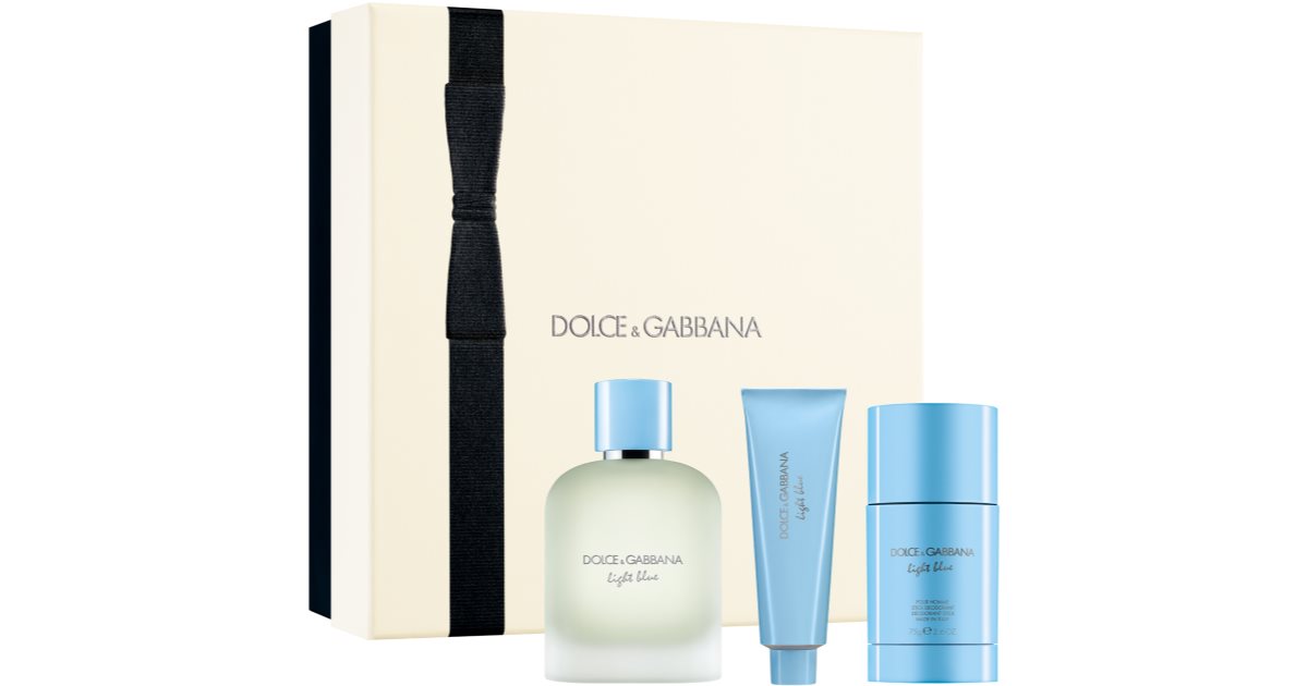 Dolce&Gabbana Light Blue Pour Homme EDT Duo Gift Set NEW coffret cadeau ...