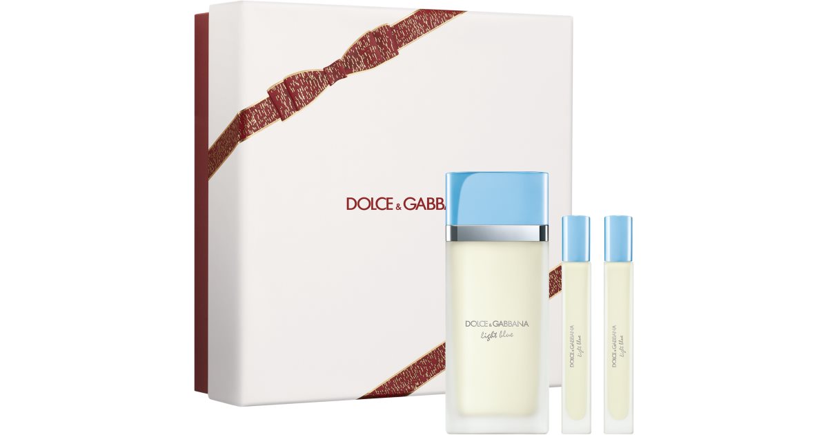 Dolce&Gabbana Light Blue EDT Trio Gift Set lote de regalo para mujer ...