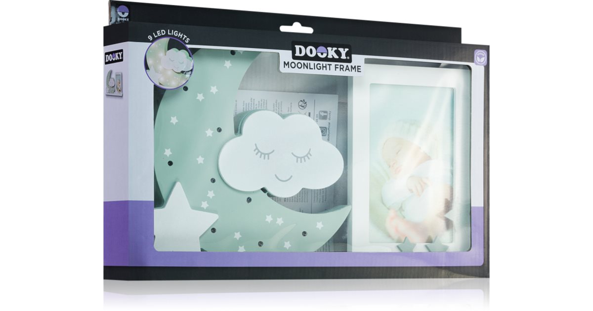 Dooky Luxury Memory Box Triple Frame Printset dekoratīvais rāmītis ar LED aizmugurgaismojumu ...