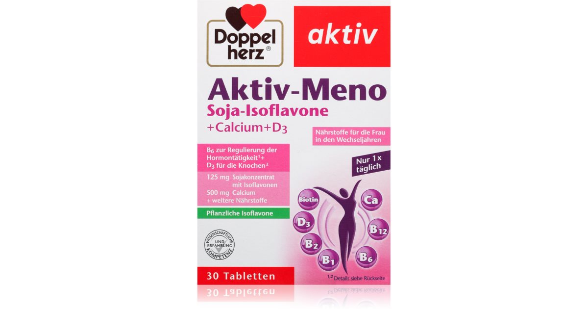 Doppelherz Aktiv Meno Tabletten zur Unterstützung des Wohlbefindens in ...