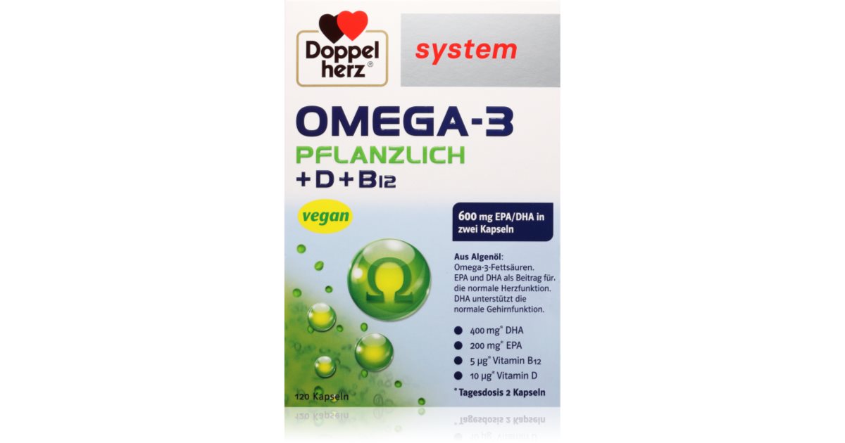 Doppelherz system Omega-3 Kapseln für die normale Funktion des ...