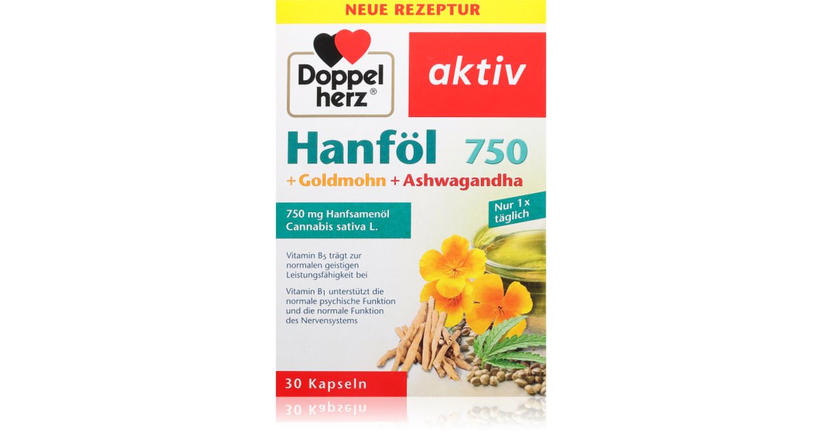 Doppelherz Aktiv Hanföl Kapseln für Ihr Wohlbefinden | notino.ch