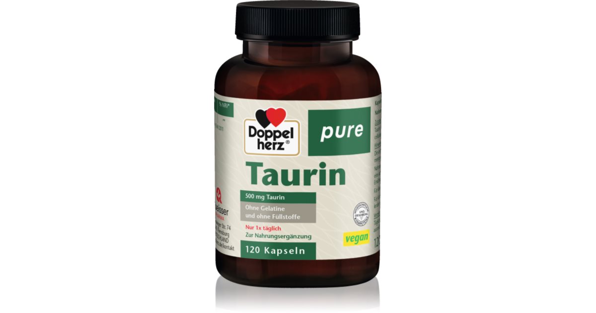 Doppelherz pure Taurin 500 mg Kapseln zur Erhaltung von Energie und ...