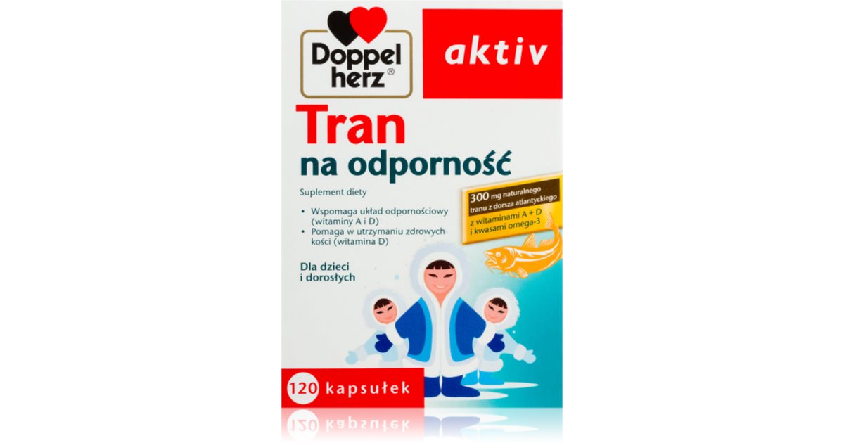 Doppelherz Aktiv Tran na odporność kapsułki na wzmocnienie odporności