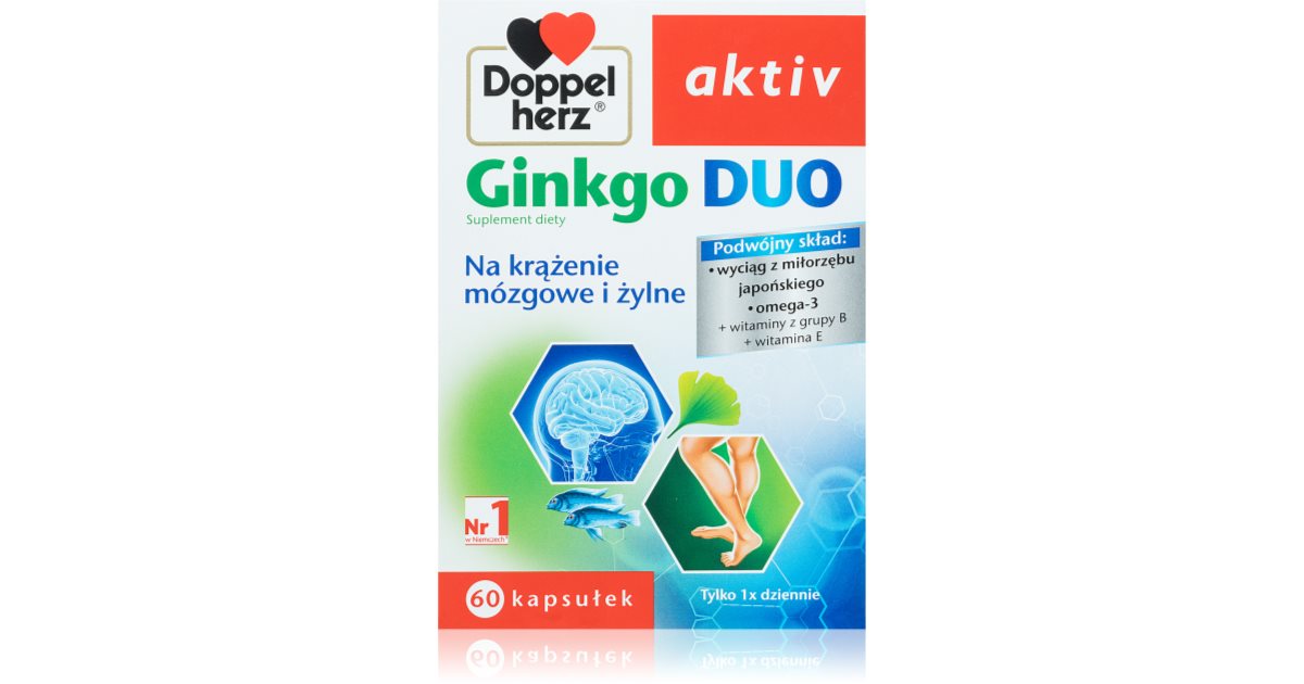Doppelherz active Ginkgo Duo kapsułki pamięć i ukrwienie kończyn
