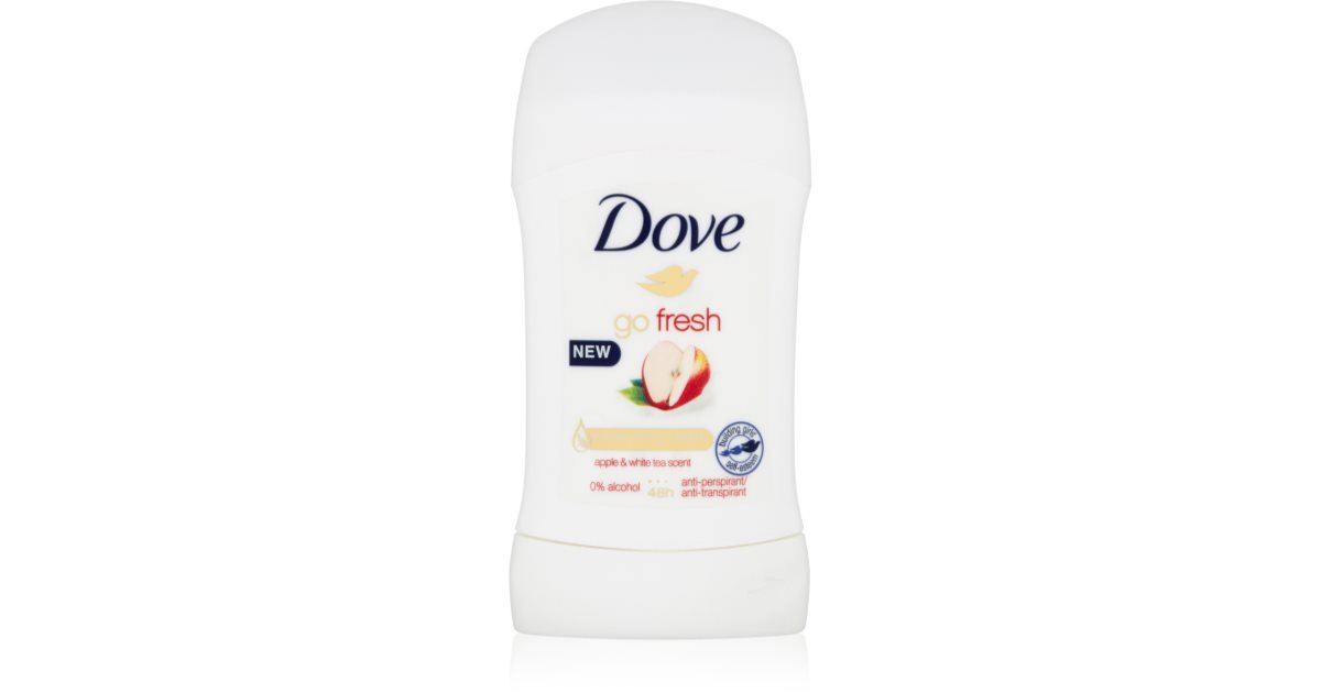 Dove Go Fresh Apple & White Tea antitranspirante en barra con efecto 48 ...