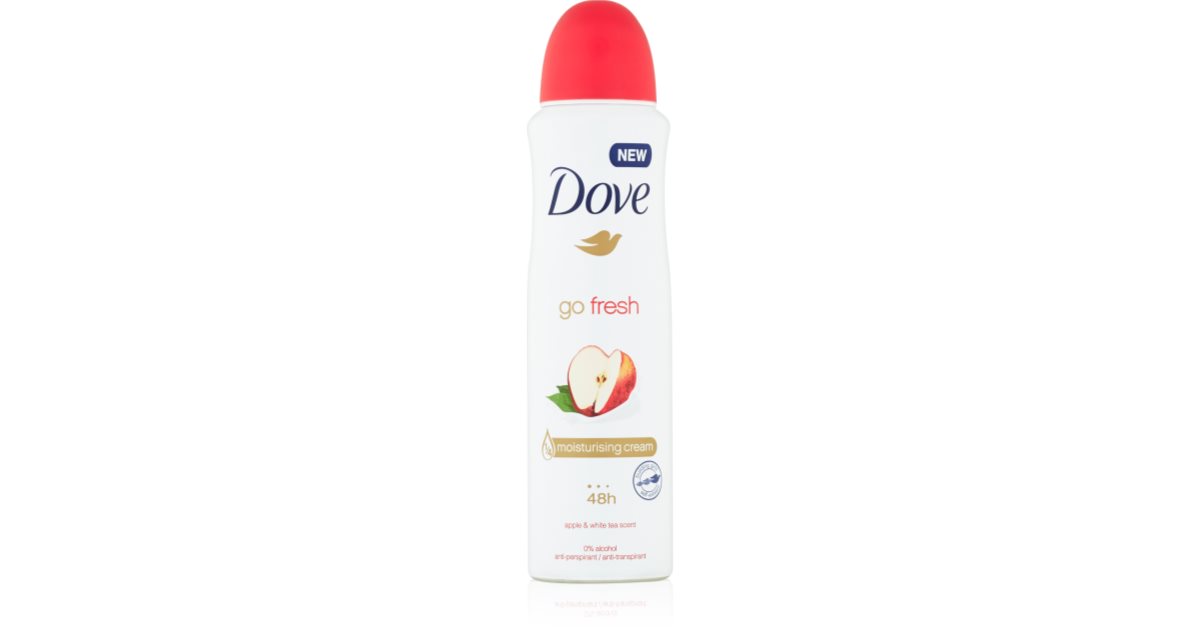Dove Go Fresh Apple & White Tea Antiperspirant Spray with 48-hour ...