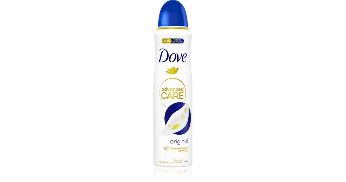 Dove Advanced Care Original antiperspiranttisuihke 72h | notino.fi