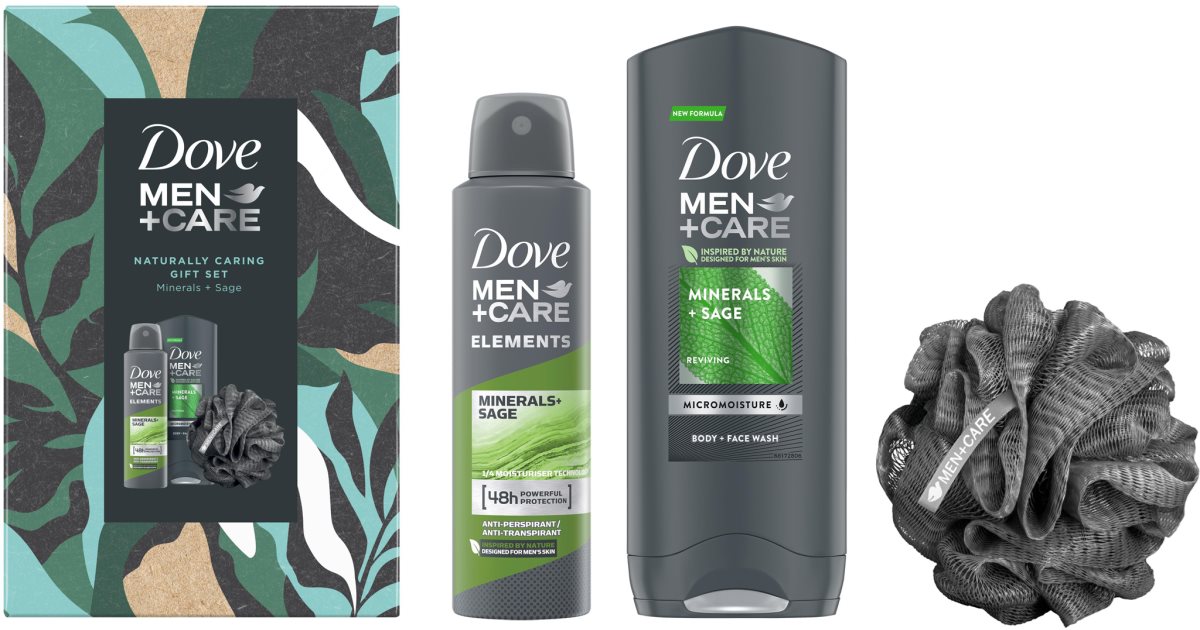 Dove Men+Care Naturally Caring Gift Set gift set Minerals & Sage(for ...