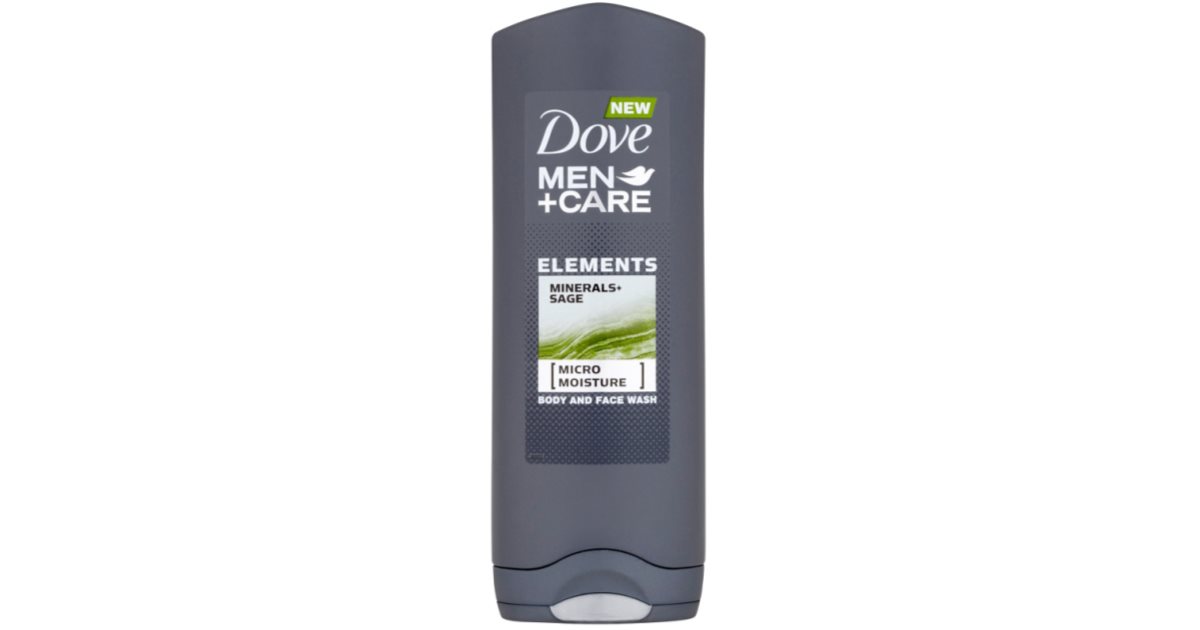 Dove Men+Care Elements Face and Body Shower Gel 2 in 1 | notino.ie