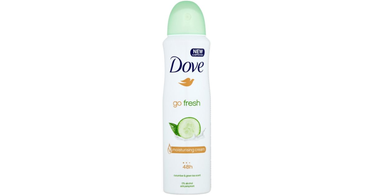 Dove Go Fresh Fresh Touch desodorizante antitranspirante em spray 48 h ...