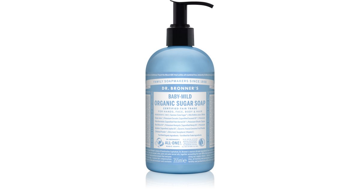 Dr. Bronner’s Baby-Mild Vloeibare Zeep voor Lichaam en Haar | notino.nl
