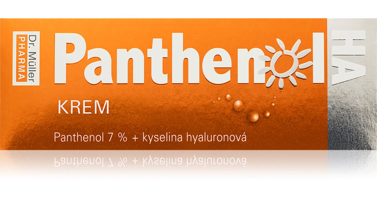 Dr. Müller Panthenol HA cream 7% after-sun cream with hyaluronic acid ...