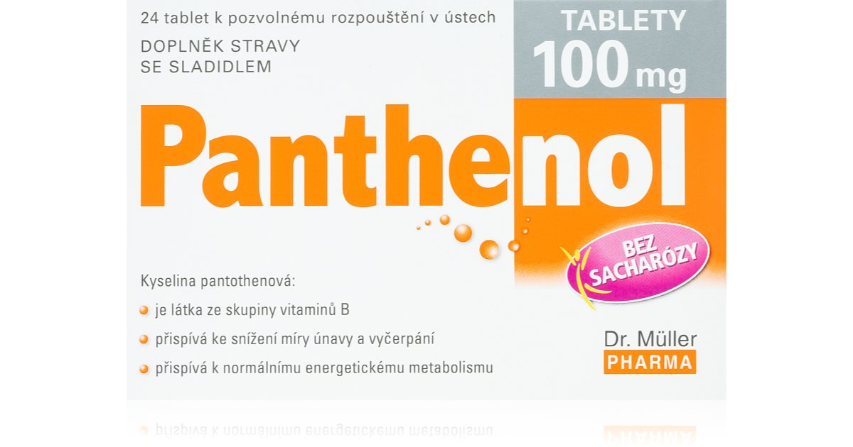 Dr. Müller Panthenol tablety 100mg tablete za smanjenje umora i ...