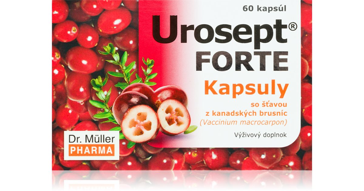 Dr. Müller Urosept FORTE kapsle pro zdraví močových cest | notino.cz