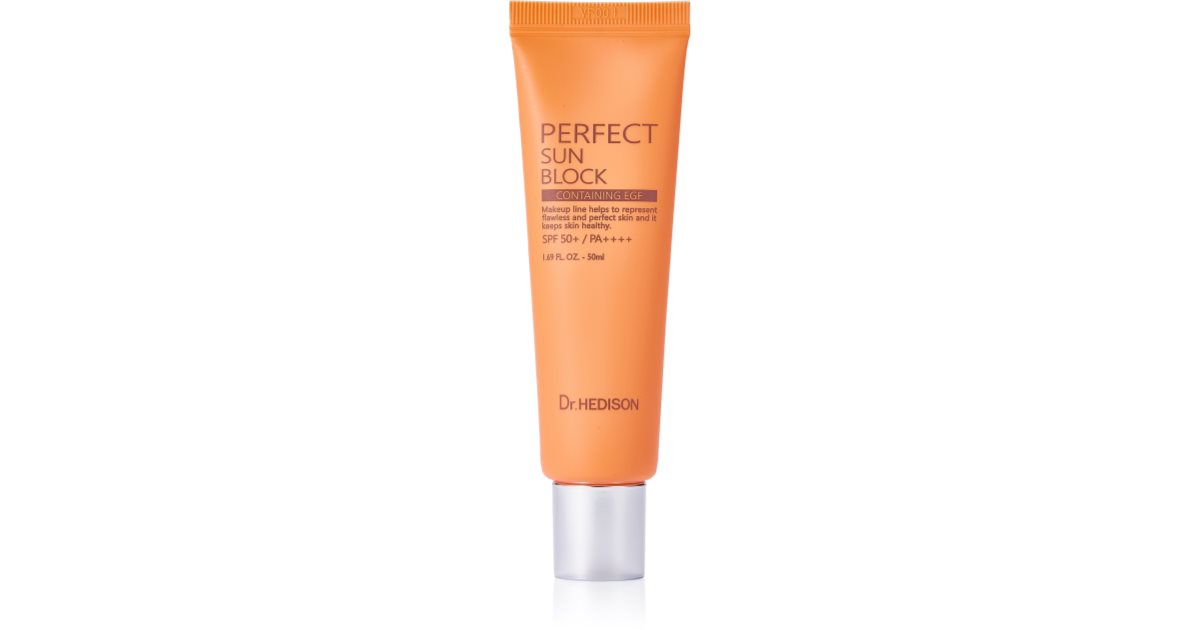 Dr. HEDISON Perfect Sun Block SPF 50+ sunscreen with nourishing effect ...