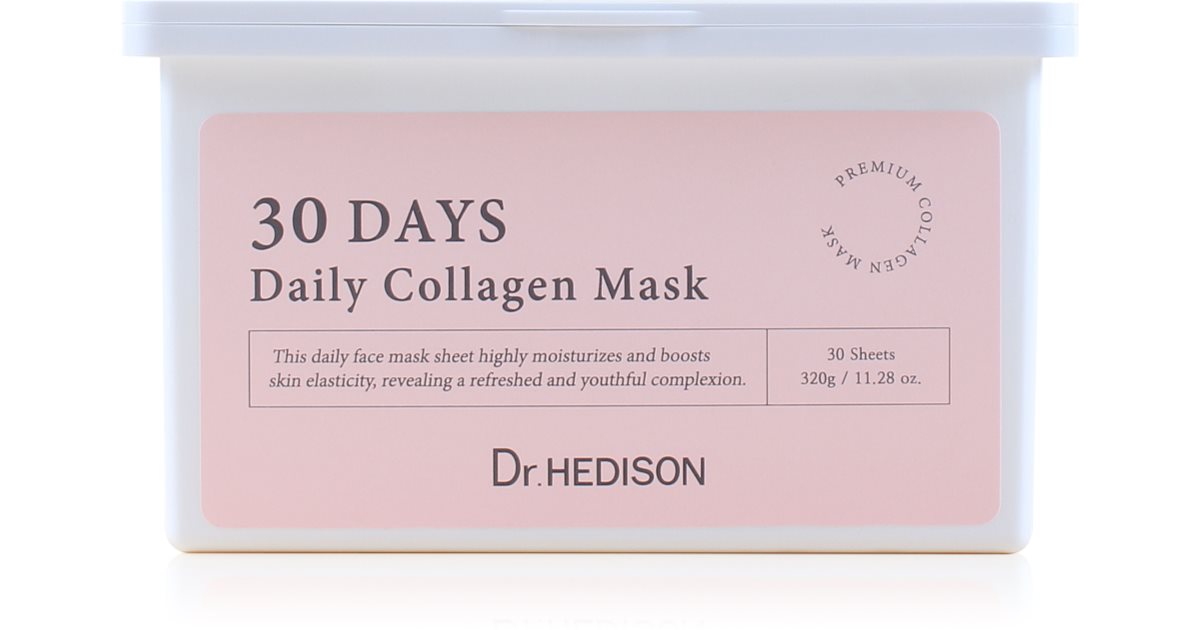 Dr. HEDISON 30 Days Daily Collagen Mask máscara em folha com colagénio ...