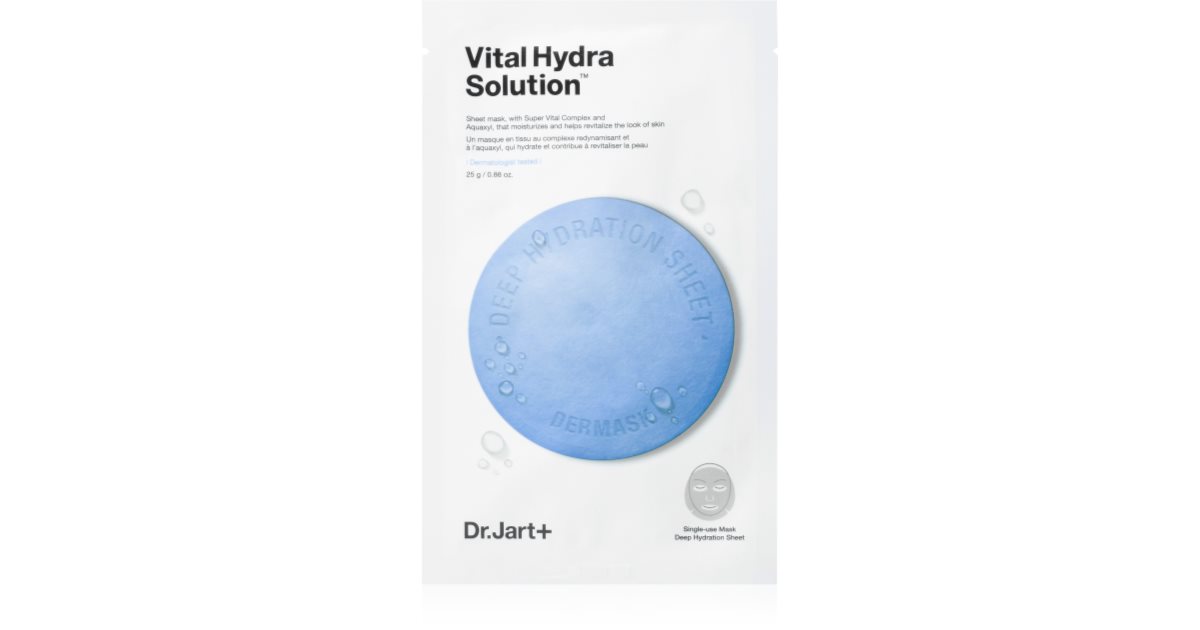Dr. Jart+ Dermask™ Vital Hydra Solution™ intense hydrating mask with ...