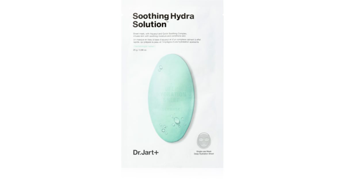 Dr. Jart+ Dermask™ Soothing Hydra Solution™ moisturising face sheet ...
