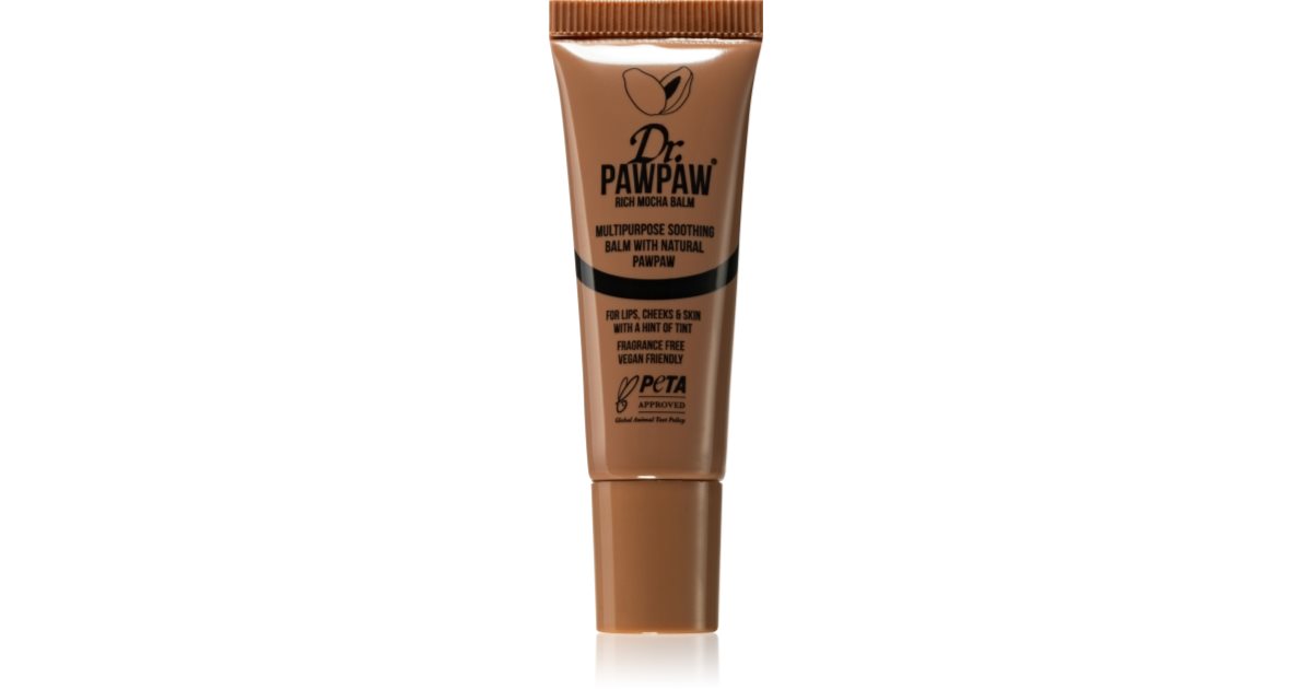 Dr. Pawpaw Rich Mocha stick bicolore lèvres et joues | notino.fr